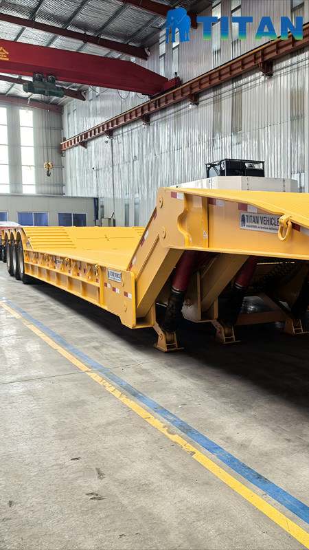 Remolque plataforma lowboy abatible cama baja hidraulica en venta en ...